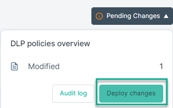 Using a predefined policy